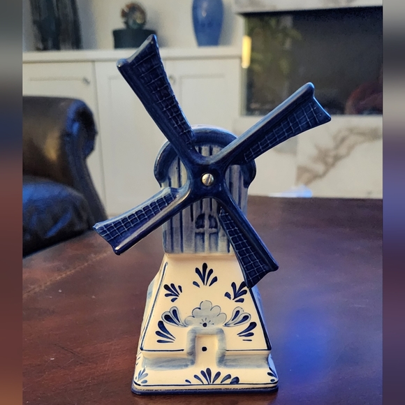 Vintage | Accents | Vintage Delft Windmill Music Box | Poshmark